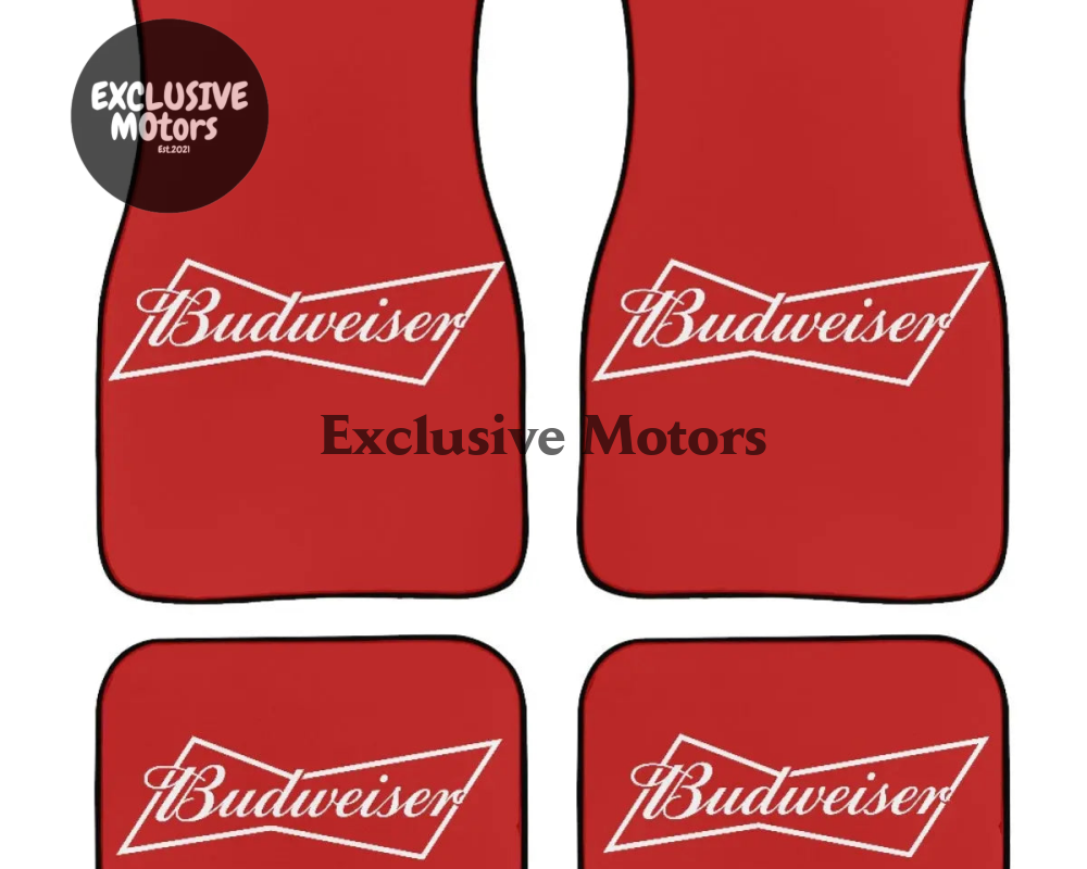 Custom Budweiser Floor Mats – Exclusive Motors