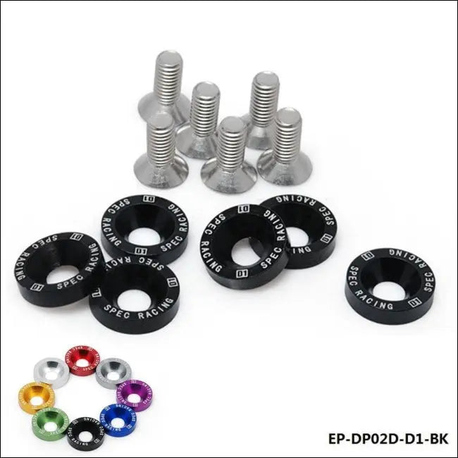 D1 Spec 6Pcs/Set M8 Hex Fasteners Fender Washer Bumper Engine Concave ...