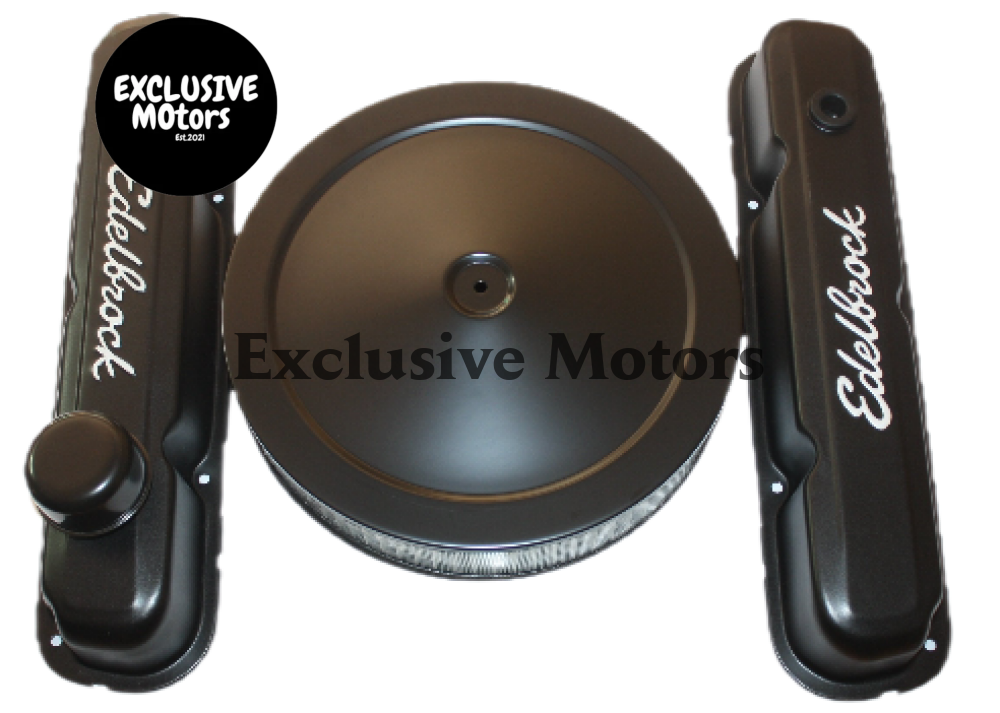 Satin Black Valve/Rocker Cover & Air Cleaner for Chrysler Valiant (196 ...