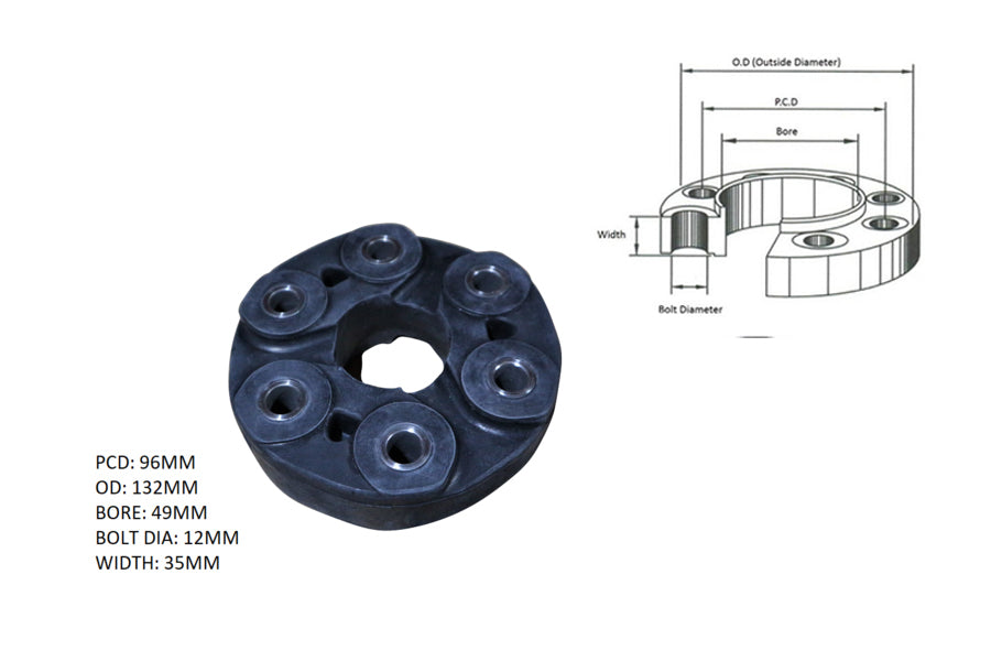 Tail Shaft Coupling 35mm for Holden Commodore VT-VZ (1996-2013 ...