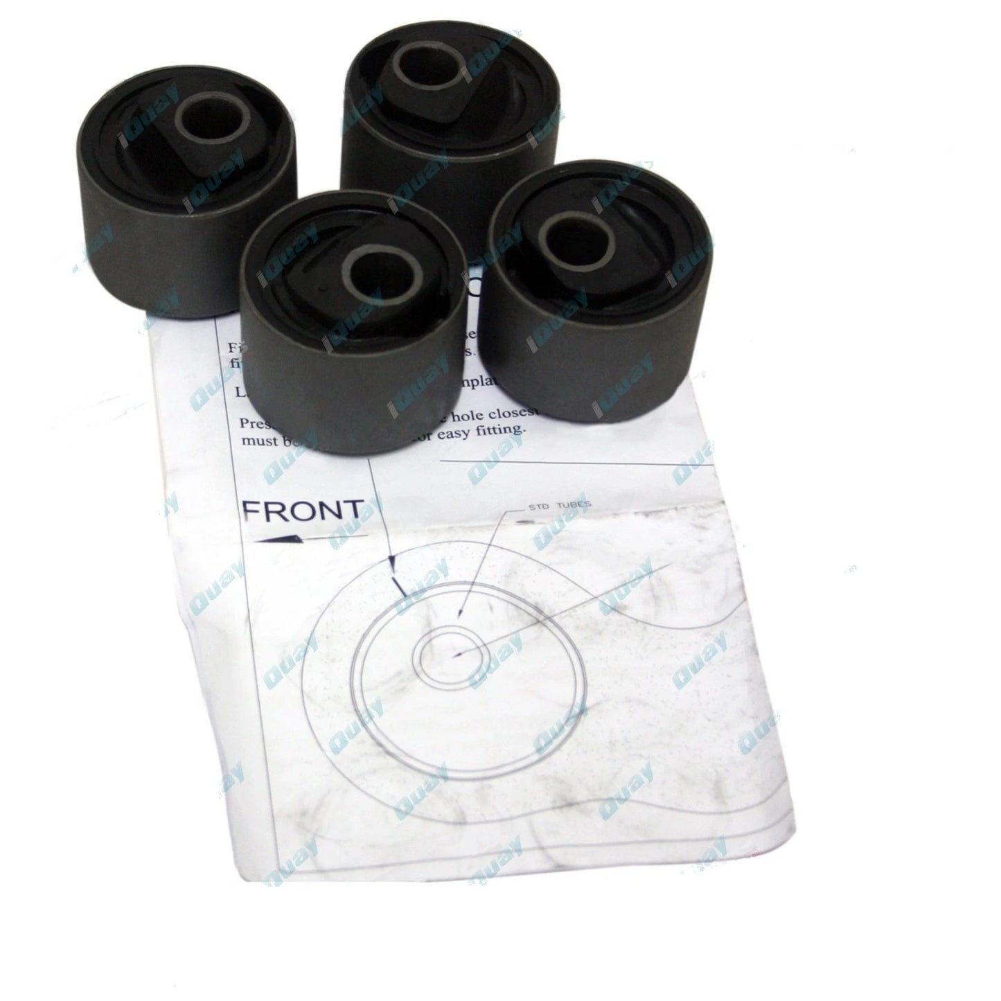 8pce Front Suspension Offset Castor Radius Arm Rubber Bush Kit for Lan ...