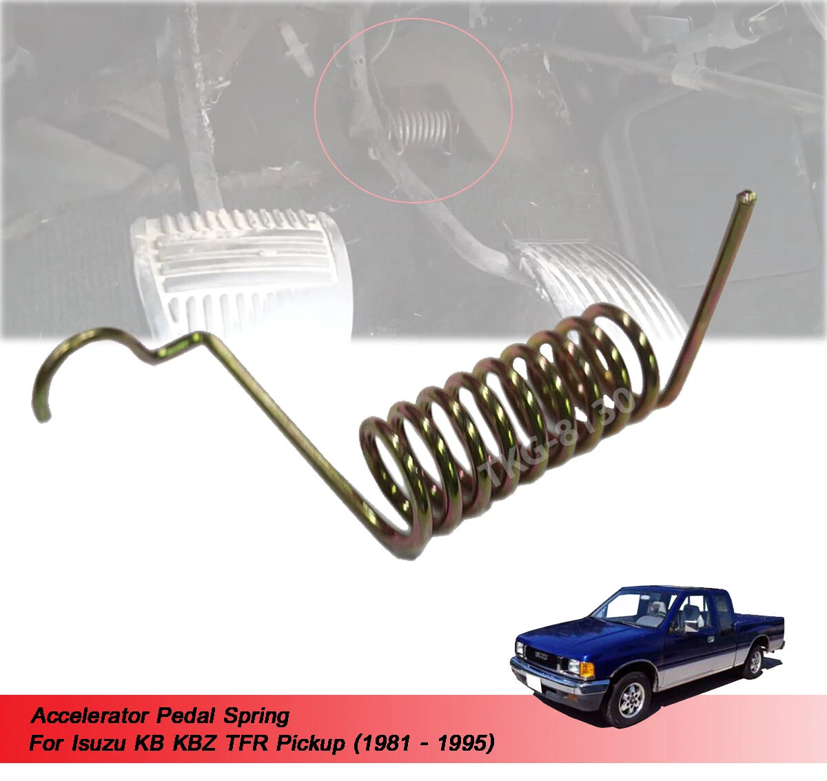 Accelerator Pedal Spring for Isuzu TFR TF (1981-1995) – Exclusive Motors