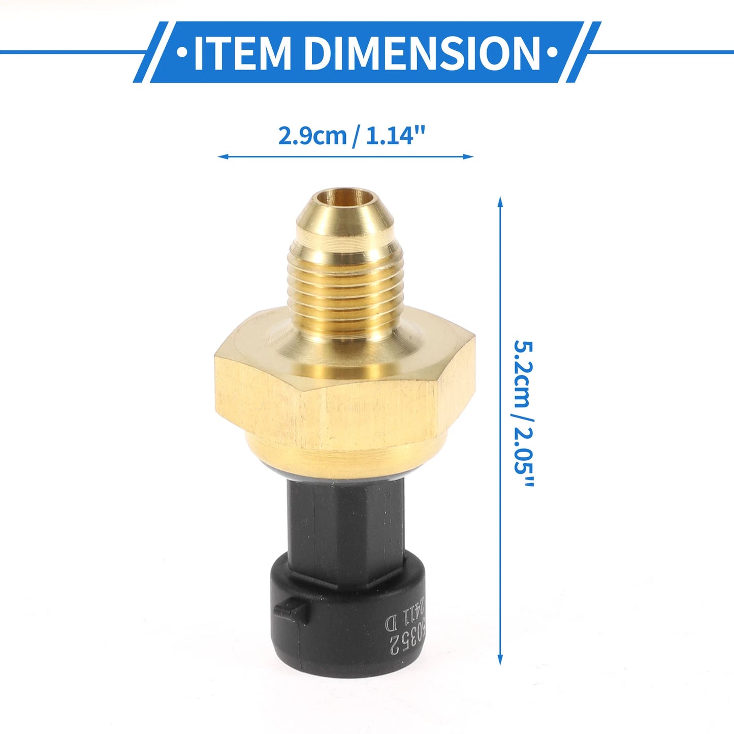 Engine Oil Pressure Sensor for Ford Powerstroke (Compatible, Metal, Bl ...