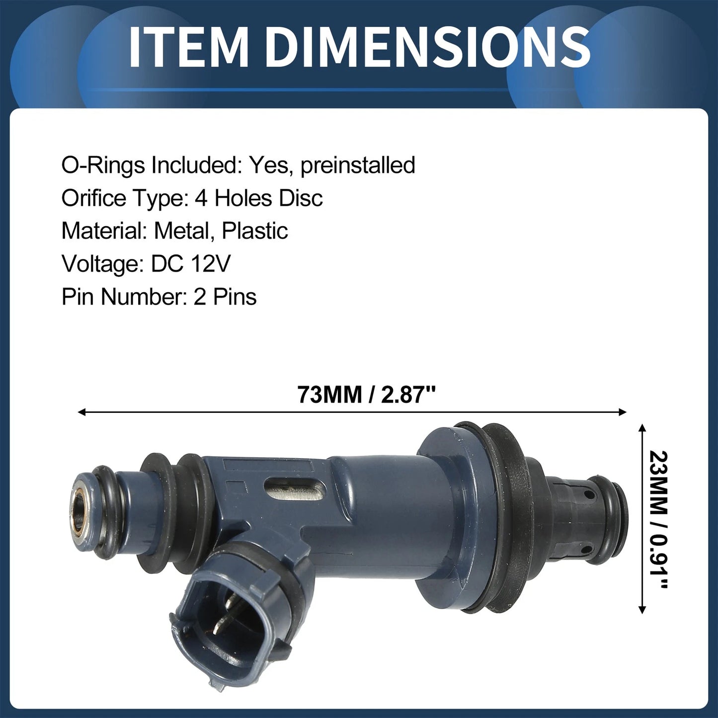 Fuel Injector 3.0L for Toyota Avalon (1998-2004) - 6 x Navy Blue Units ...