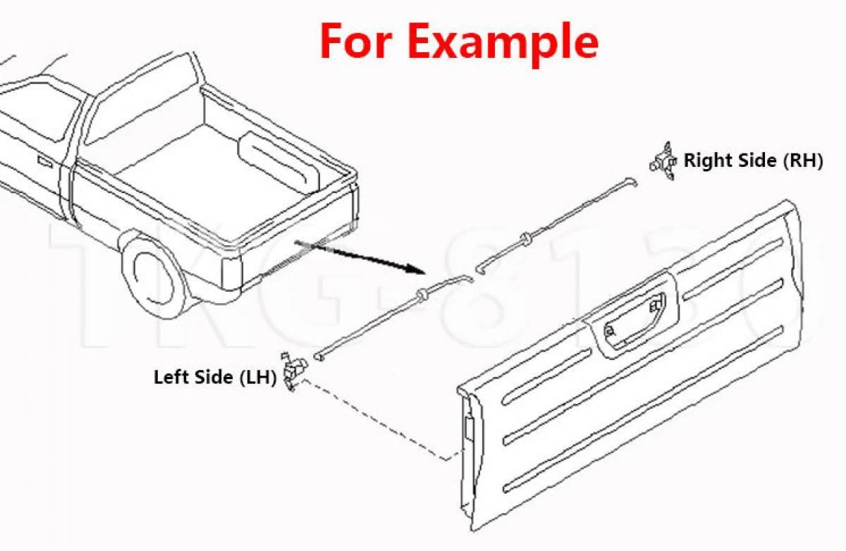 Rear Tailgate Lock Latch for Isuzu TFR / Vauxhall Brava / Holden Rodeo ...
