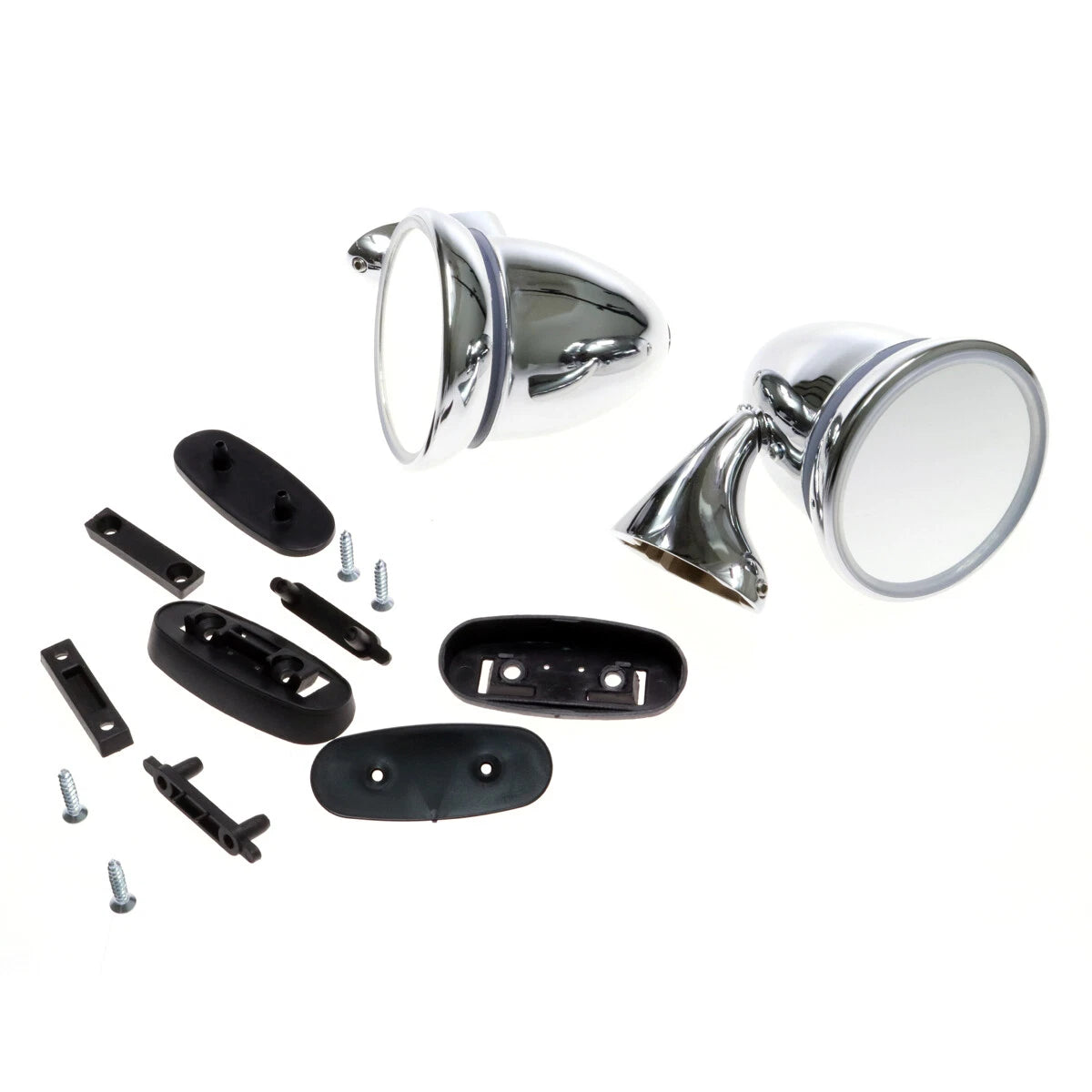 Chrome Bullet Door Fender Mirror for Austin Sprite MKIV/MG Midget MkII ...