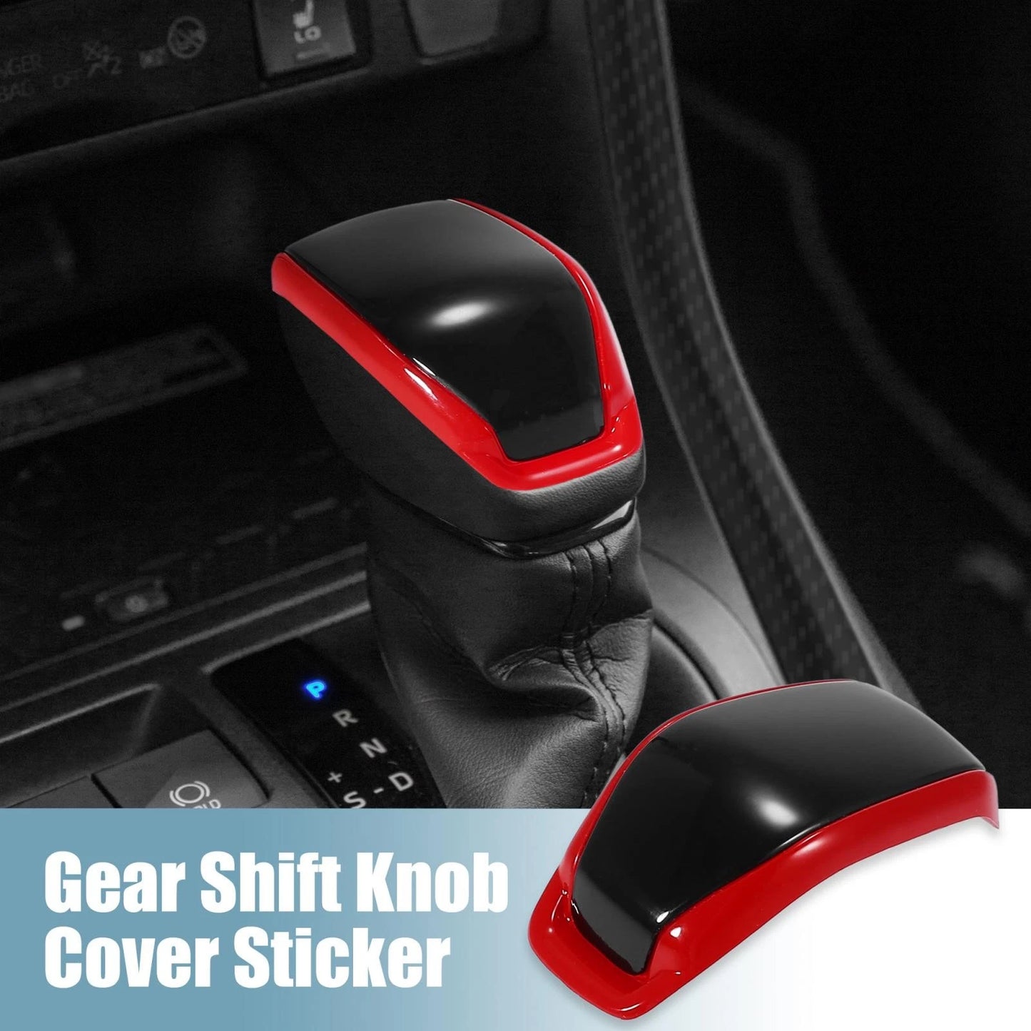 Gear Shift Knob Cover Sticker for Toyota RAV4, Highlander 2019-2021 Bl ...
