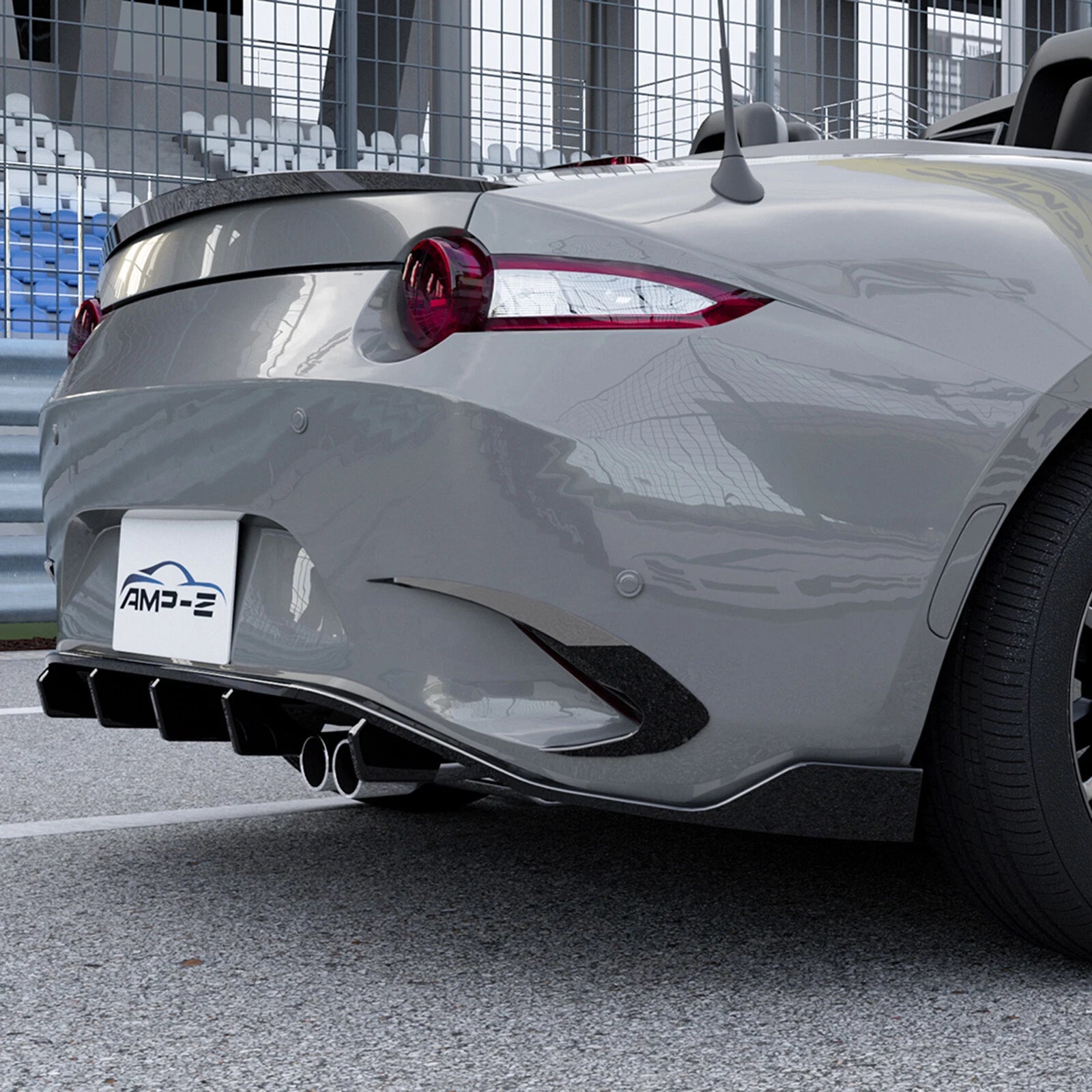 Rear Side Spoiler Air Vent Trims for Mazda MX-5 Miata (2016-2025 ...