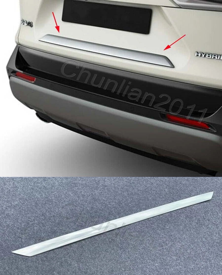Chrome Tail Rear Boot Lid Bottom Molding Cover for Toyota RAV4 (2019-2 ...