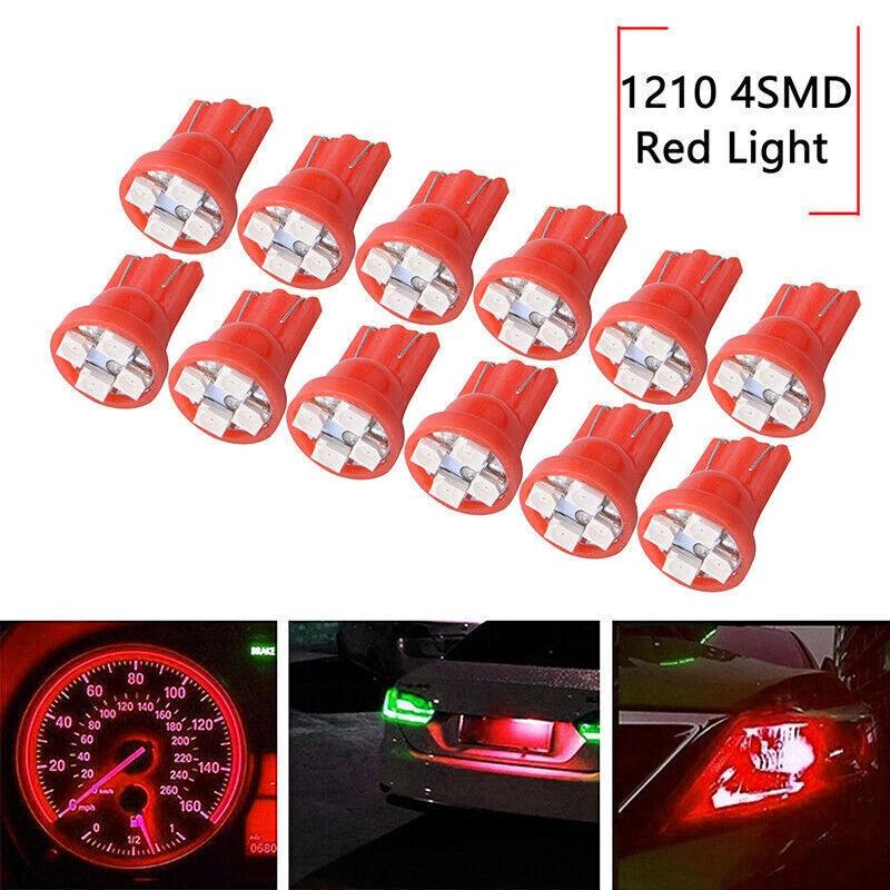 T10 Wedge 4 SMD LED Brake Light Bulbs for Various Makes & Models ...
