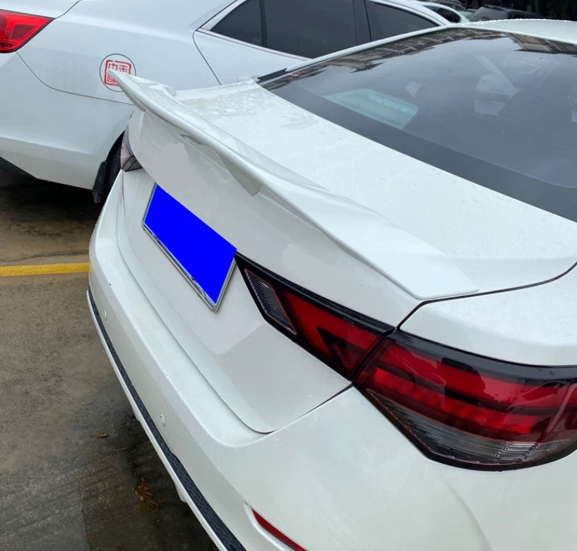ABS Pearl White Rear Spoiler Wing Lid for Nissan Sentra (2020-2024 ...