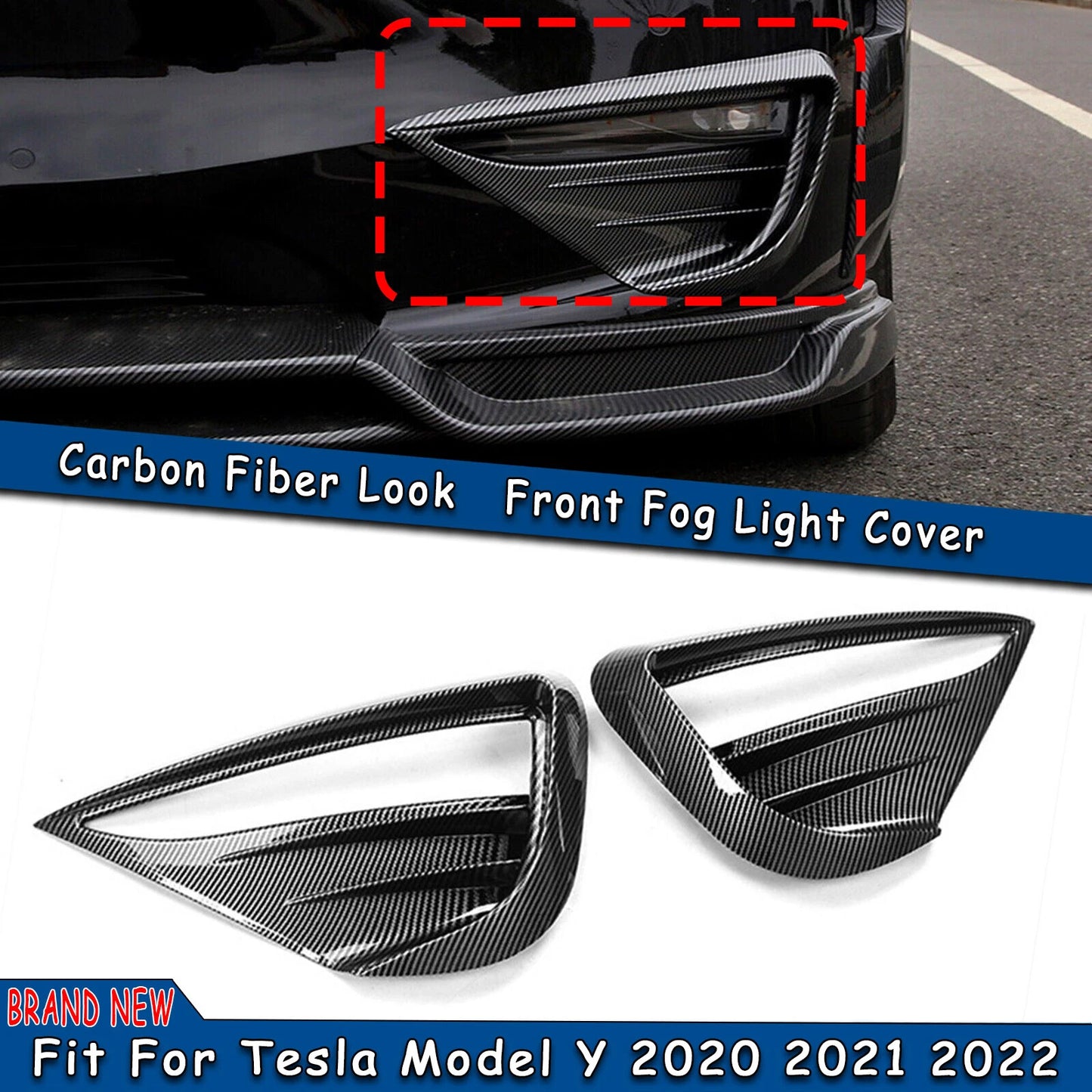 Cool Tesla Model Y Fog Light Cover Pictures