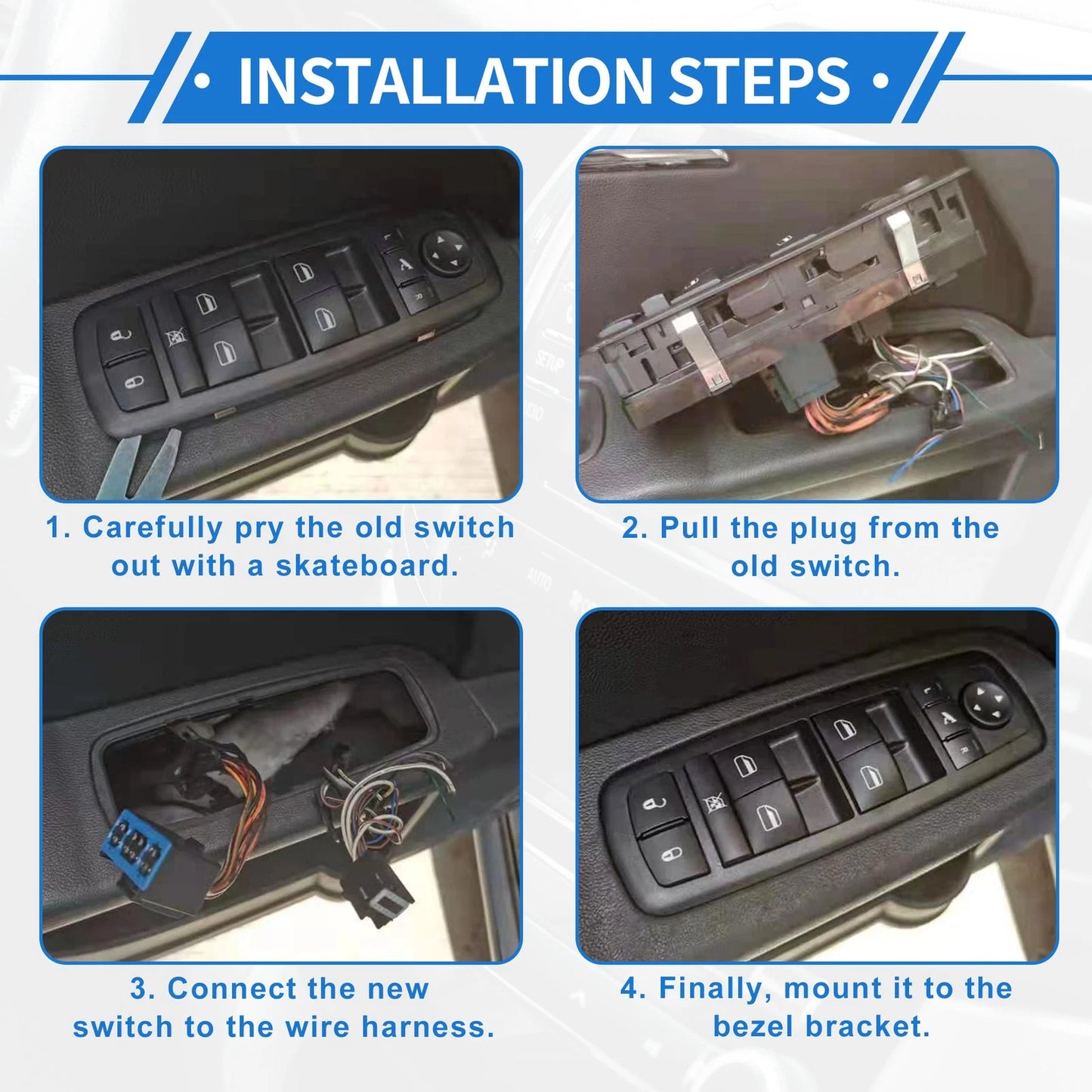 Front Right Power Window Switch for Toyota Hiace KDH200R (2005-2014 ...