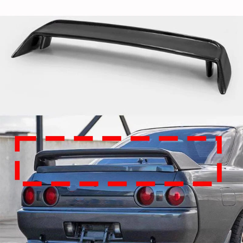 Real Carbon Fiber Rear Trunk Spoiler Wing for Nissan Skyline R32 GTR 1 ...