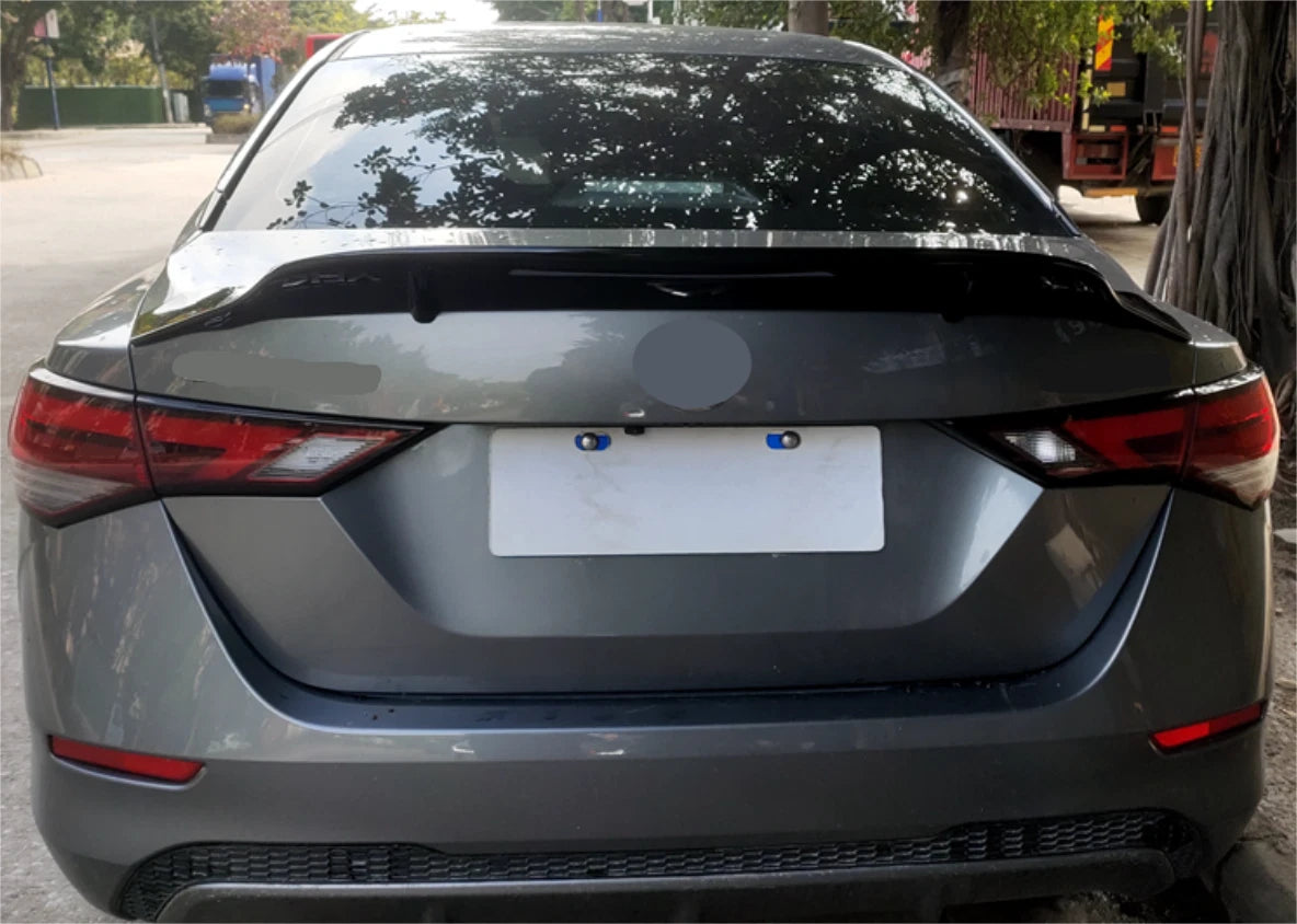 Rear Boot Spoiler Wing for Nissan Sentra 2020-2024 Glossy Black (2020 ...