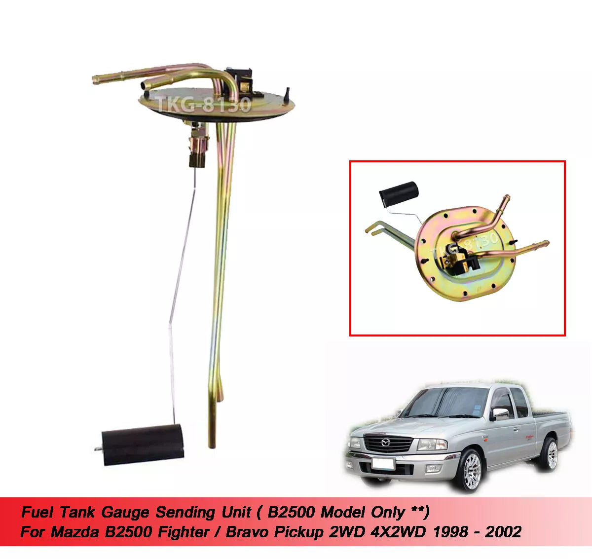 Fuel Tank Gauge Sending Unit for Mazda B2500 B-Series 2WD (1998-2002 ...
