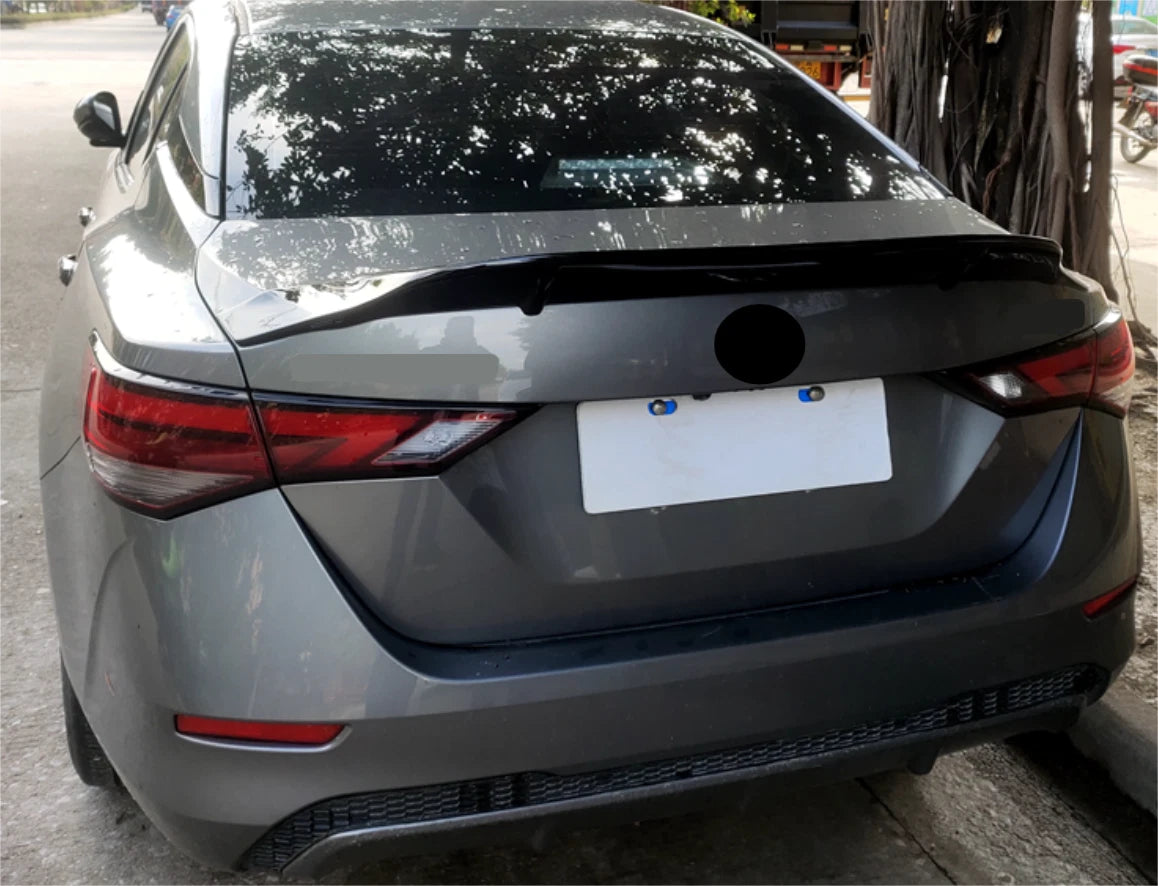 Rear Boot Spoiler Wing for Nissan Sentra 2020-2024 Glossy Black (2020 ...