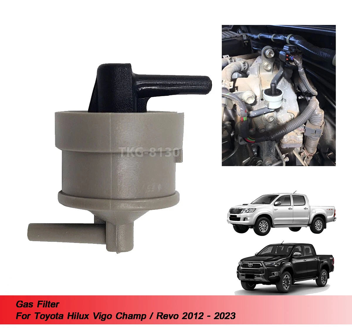 Gas Filter for Toyota Hilux Vigo Champ Ute(2012-2023) – Exclusive Motors