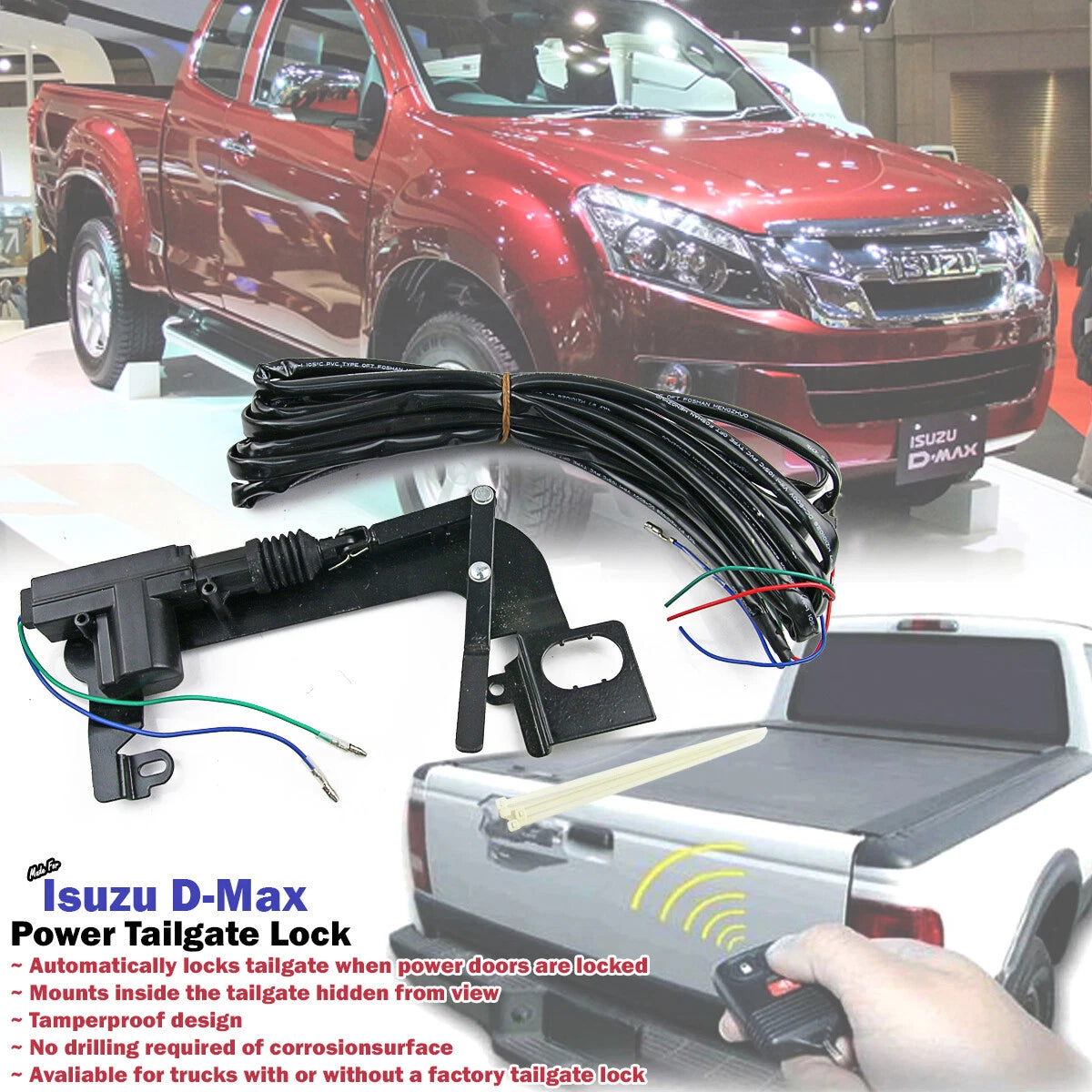 Power Tailgate Security Lock for Isuzu D-Max Dmax (2012-2015 ...