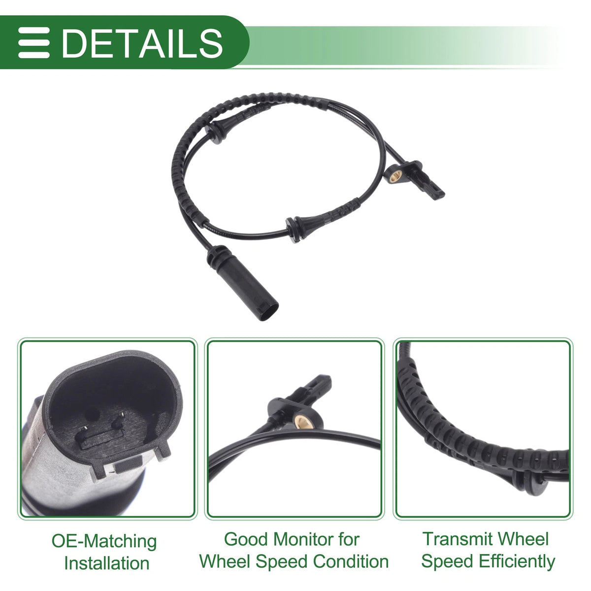 ABS Wheel Speed Sensor for BMW X3 (2017-2024) - 1 x Sensor – Exclusive ...