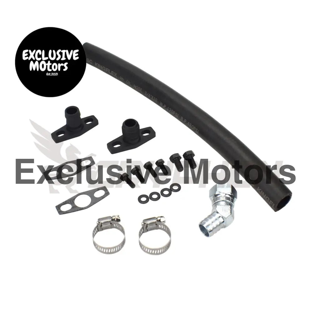 Turbo Oil Drain Hose Kit 4g63t Dsm Eclipse 1g 2g Evo 1~3 Borgwarner Ef ...